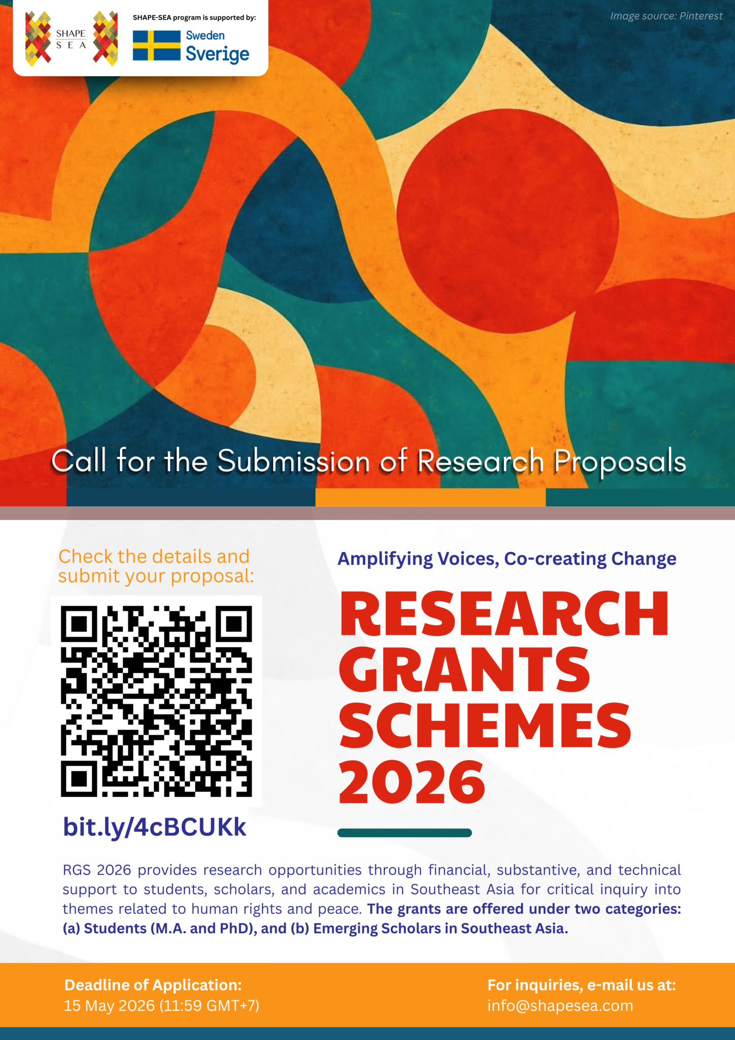 Research Grants Schemes 2026 - shapesea.com